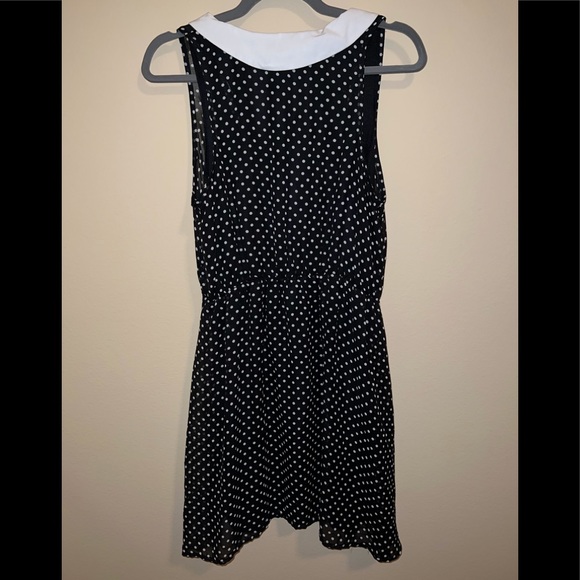dELiA*s | Dresses | Delias Sheer Overlay Black White Pokey Dot Peter ...